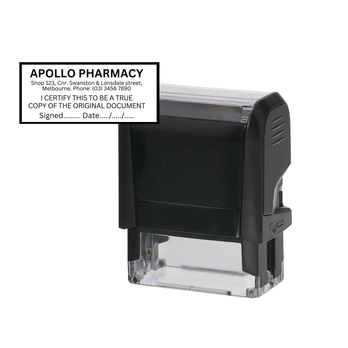 Certification Stamps Customised — Total Pharmacy