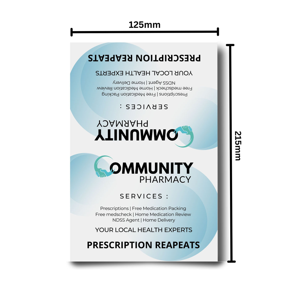 Customised Repeat Backings — Total Pharmacy