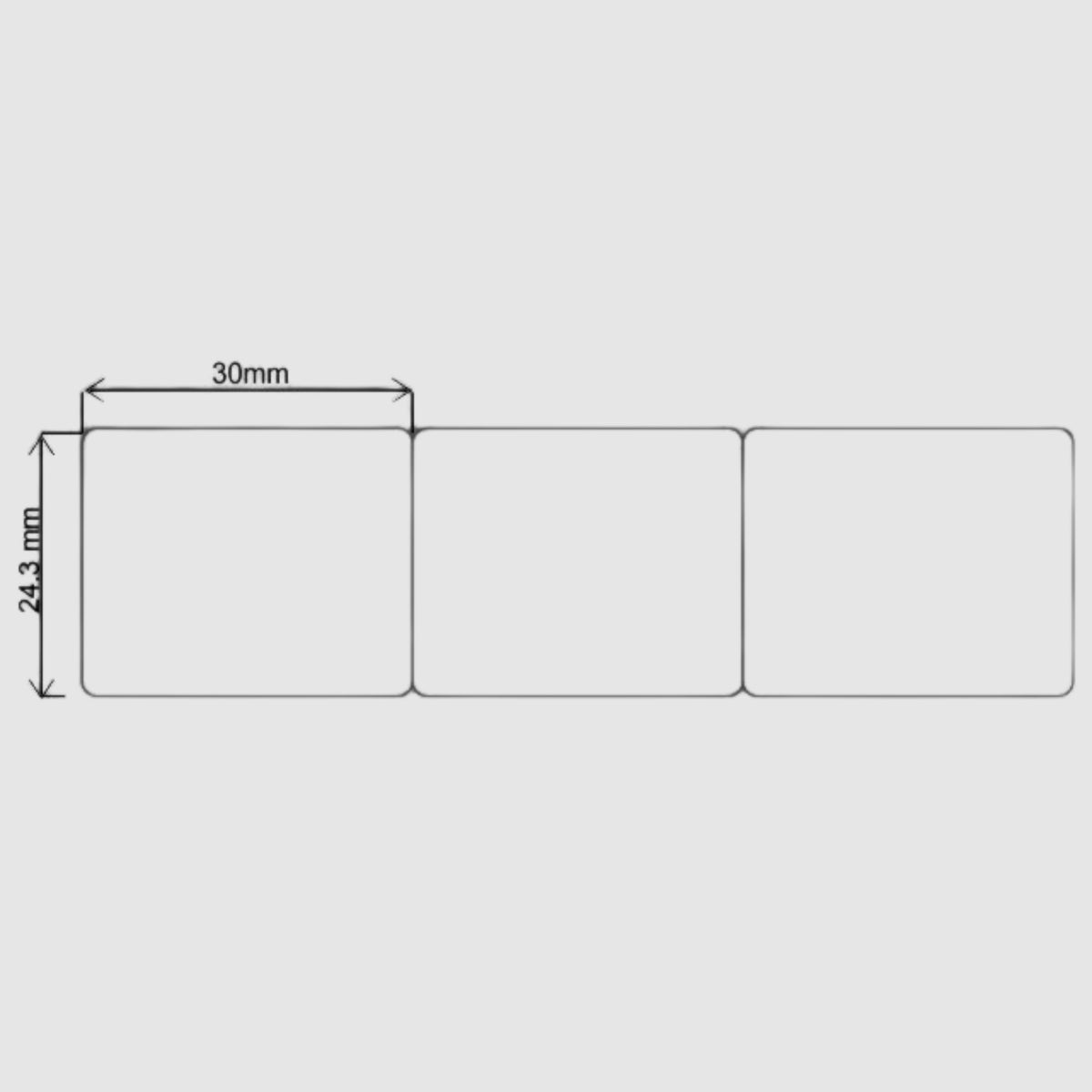 Shelf Label Tags Thermal 3 Across (15% Inclusive Discount) per roll ...