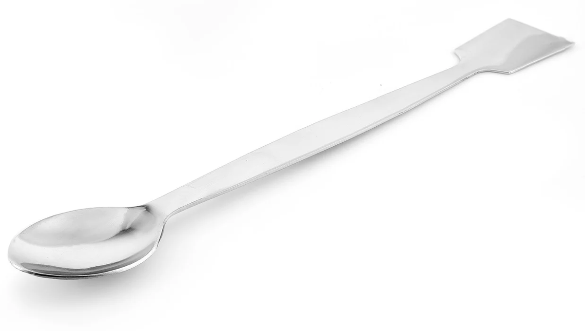 Spatulas Stainless Steel 200mm with spoon — Total Pharmacy